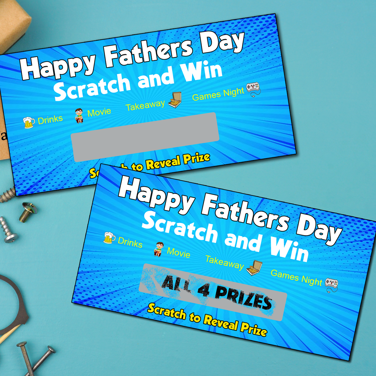 Fathers Day Gift Scratchcard – Gifts and Temptations