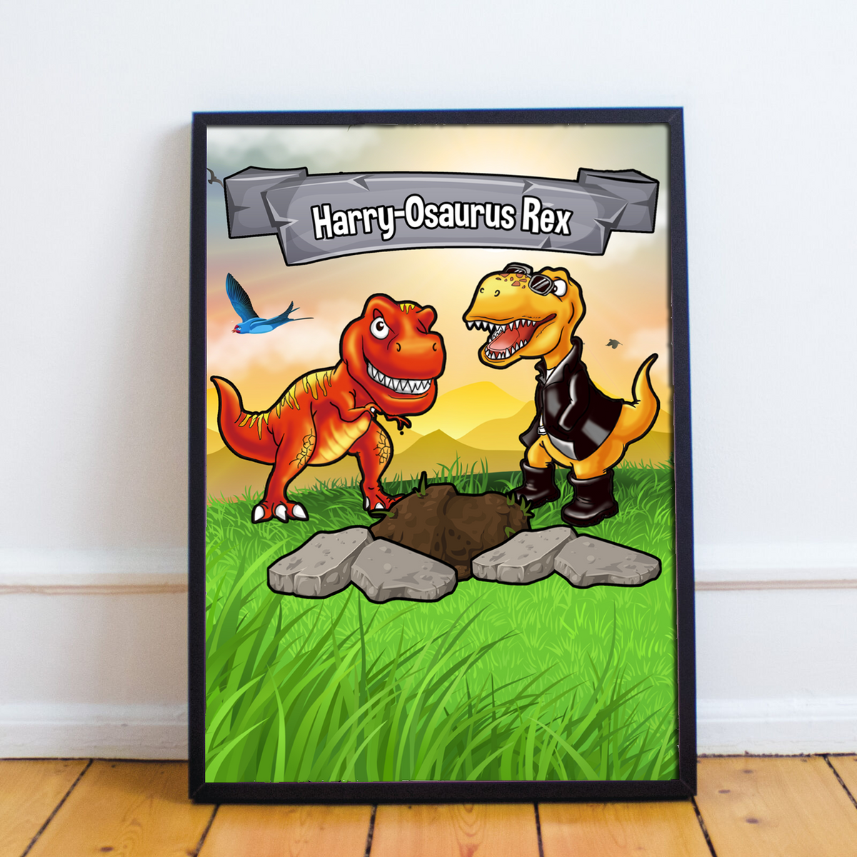 Grandson, Son or Granddaughter Daughter Osaurus Rex Birthday Gift Prin ...